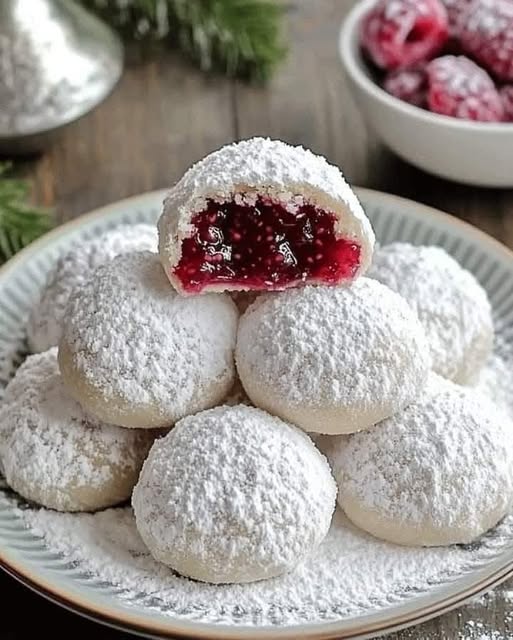 Raspberry-Filled Almond Snow Cookies: A Delicious Holiday Treat – Best ...